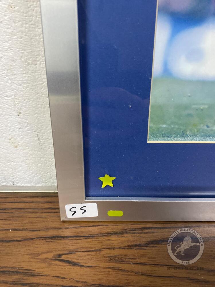 Framed Photograph of Millwall FC legend Dennis Wise during the 2004 FA ...